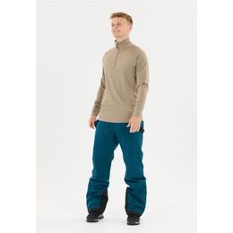 WHISTLER Herren Langarmshirt "Baggio", beige, Gr. XXXL, unifarben, 92% Polyester, 8% Elasthan, Shirts, mit hochabschlie&szlig;endem Kragen