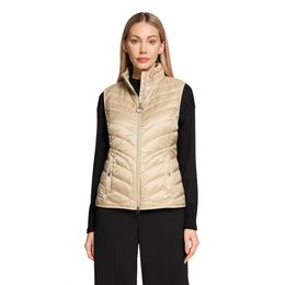 Betty Barclay Damen Strickweste "Damen mit Stehkragen"beige, Gr. 48, Obermaterial: 100% Polyamid. F&uuml;llung: 100% Polyester, Westen
