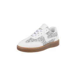 Ital-Design Sneaker Damen Gr&ouml;&szlig;e 41 silbergrau / wei&szlig;
