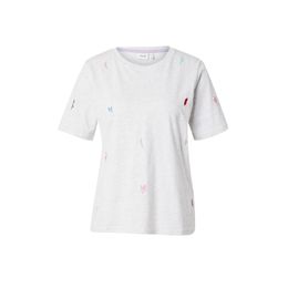 N&uuml;mph N&Uuml;MPH T-Shirt 'GRAIN' Damen Gr&ouml;&szlig;e M hellblau / hellgrau / rosa / rot