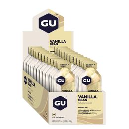 GU Energy Gel Vanilla Bean Karton (24 x 32g) Ern&auml;hrung Unisex