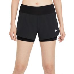Nike Eclipse 2-In-1 Running Shorts Bekleidung Damen schwarz