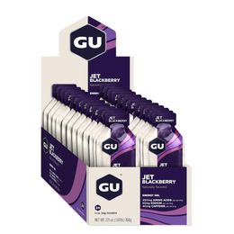 GU Energy Gel Jet Blackberry Karton (24 x 32g) Ern&auml;hrung Unisex