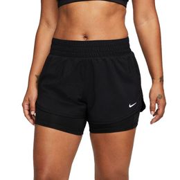 Nike One Dri-FIT 3'' 2-in-1 Shorts Bekleidung Damen schwarz