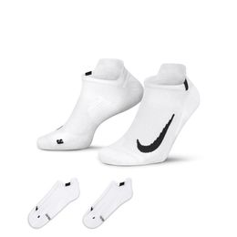Nike Multiplier No-Show (2 Paar) Bekleidung Unisex wei&szlig;