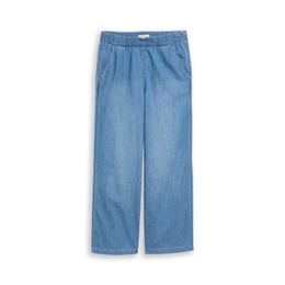Tom Tailor M&auml;dchen Wide Leg Jeans, blau, Uni, Gr. 146