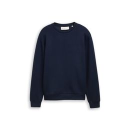 Tom Tailor Denim Herren Basic Scuba Sweatshirt, blau, Uni, Gr. XXL