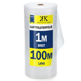 KK VERPACKUNGEN Luftpolsterfolie 100 cm x 100 m 60 my 2-lagig