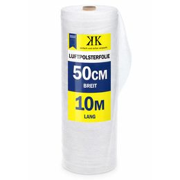 KK VERPACKUNGEN Luftpolsterfolie 50cm x 10m 2-lagig 5mm Noppenh&ouml;he