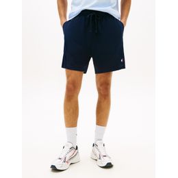 Shorts Tommy Jeans "TJM WAFFLE BEACH", Herren, Gr. XL, N-Gr, schwarz night navy, Web, Obermaterial: 60% Baumwolle, 40% Polyester, unifarben, regular fit kurz, Hosen Shorts, Regular fit mit elastischem Bund
