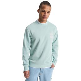 Sweatshirt Quiksilver "Salt Water Graphic", Herren, Gr. L, blau haze, Obermaterial: 55% Walkfrottier, 25% Walkfrottier, 20% Microfaser;, Sweatshirts Sweatshirt