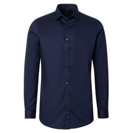 Businesshemd Venti "Venti Businesshemd uni", Herren, Gr. 39, Normalgr&ouml;&szlig;en, dunkelblau, 100% Baumwolle, unifarben, sehr figurbetont, Hemden