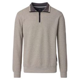 Sweatshirt Casamoda "Casamoda Sweatshirt uni", Herren, Gr. XXL, beige, Sweatshirts Sweatshirt