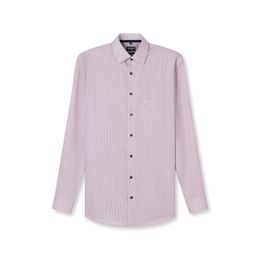 Businesshemd OLYMP "OLYMP Luxor, modern fit, New Kent", Herren, Gr. 40, Normaler Arm, rosa (mauve), 100% Baumwolle, Hemden