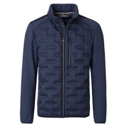 Langjacke Casamoda "Casamoda Jacke uni", Herren, Gr. L, dunkelblau, 100% Polyester, Jacken Langjacke