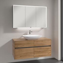Villeroy & Boch Villeroy & Boch Embrace Schrank mit Loop & Friends Waschtisch, mit Spiegelschrank My View Now, 4A500001+A95700RH+A4551200, My View Now