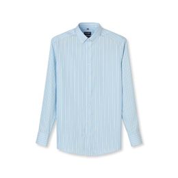 OLYMP Herren Businesshemd "OLYMP Luxor, modern fit, Button-down"bleu, Gr. 43, 100% Baumwolle, Hemden