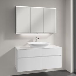 Villeroy & Boch Villeroy & Boch Embrace Schrank mit Loop & Friends Waschtisch, mit Spiegelschrank My View Now, 4A500101+A95700DH+A4551200, My View Now