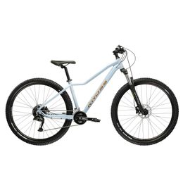 Mountainbike KROSS "Hardtail 27,5" LEA 5.0 blau 18 G&auml;nge" Gr. 36, blau, schwarz, Fahrr&auml;der, Damen, 36cm, 27,5 Zoll (69,85cm) hinten: 27,5 Zoll (69,85cm), KROSS Mountainbike Hardtail 27,5" LEA 5.0 blau 18 G&auml;nge