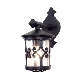 Elstead Lighting Hereford Wandleuchte, E27, BL8-BLACK,