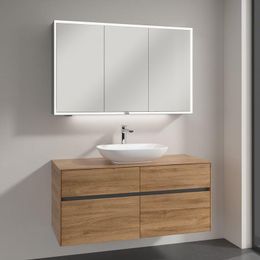 Villeroy & Boch Villeroy & Boch Embrace Schrank mit Loop & Friends Waschtisch, mit Spiegelschrank My View Now, 4A490001+A95700RH+A4551200, My View Now