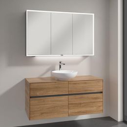 Villeroy & Boch Villeroy & Boch Embrace Schrank mit Loop & Friends Waschtisch, mit Spiegelschrank My View Now, 4A460001+A95700RH+A4551200, My View Now