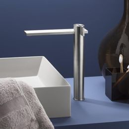 RITMONIO DOT316 Edelstahl-Waschtischarmatur, mit erh&ouml;htem Armaturenk&ouml;rper, PR50AF201INOX,
