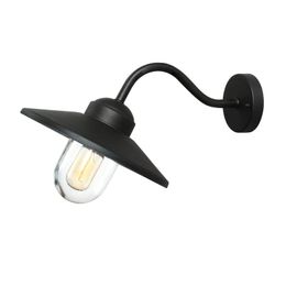 Elstead Lighting Klampenborg Wandleuchte, E27, KLAMPENBORG-BK,
