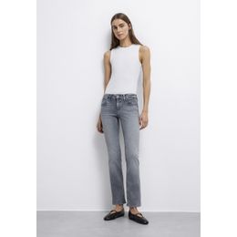 Bootcut-Jeans Mavi "BELLA MID-RISE", Damen, Gr. 32, L&auml;nge 28, lt smoke str, Jeans, Bootcut Jeans