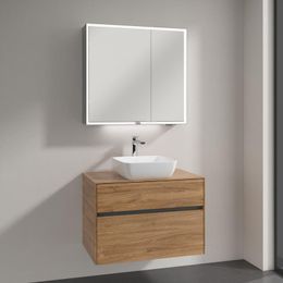 Villeroy & Boch Villeroy & Boch Embrace Schrank mit Artis Waschtisch, mit Spiegelschrank My View Now, 41784101+A95500RH+A4558000, My View Now