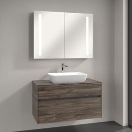 Villeroy & Boch Villeroy & Boch Embrace Schrank mit Artis Waschtisch, mit Spiegelschrank My View 14, 41725801+A95600RK+A4221000, My View 14