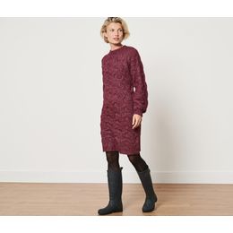 Tchibo - Grobstrick-Kleid - Damen - Gr. M - weinrot