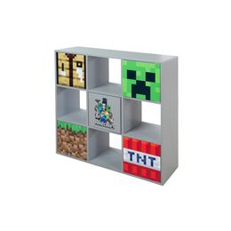Roba Minecraft Regal - 90x30x90cm - grau - Holz / Holz