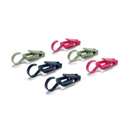 Tchibo - 6 Outdoor-Clips - dunkelblau