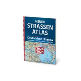 Tchibo - Buch: Neuer Stra&szlig;en-Atlas Deutschland/Europa 2024/2025