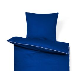 Tchibo - Satin-Bettw&auml;sche - blau