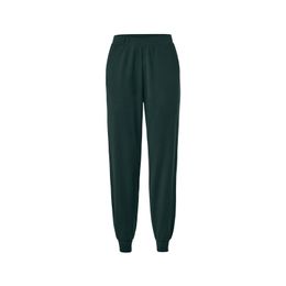 Tchibo - Homewear-Hose im Modal-Seide-Mix - Damen - Gr. XL - dunkelgr&uuml;n