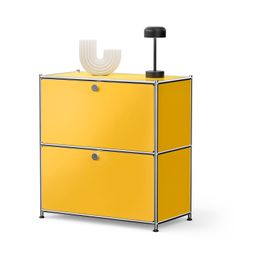 Tchibo - Sideboard Metall &raquo;Cn3&laquo; mit 2 Klappenf&auml;chern - 77x40x82,5cm - chrom - Stahl / Aluminium / Kunststoff