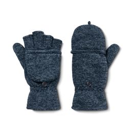 Tchibo - Strickfleece-Klappf&auml;ustlinge - Gr. 134-152 - dunkelblau