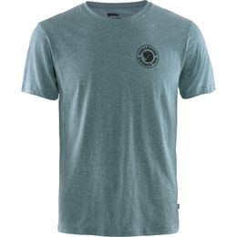 Fj&auml;llr&auml;ven Fj&auml;llr&auml;ven 1960 Logo Herren Kurzarmshirt blau L - Herrenshirts, -hemden & -pullover