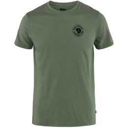 Fj&auml;llr&auml;ven Fj&auml;llr&auml;ven 1960 Logo Herren Kurzarmshirt dunkelgr&uuml;n M - Herrenshirts, -hemden & -pullover