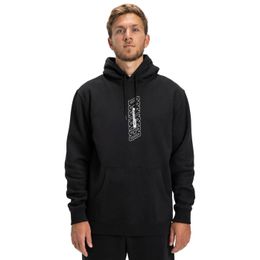 Kapuzensweatshirt DC Shoes "DC Omega", Herren, Gr. XS, schwarz, Obermaterial: 80% Walkfrottier, 20% Microfaser;, Sweatshirts Kapuzensweatshirt