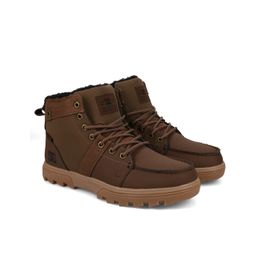 Schn&uuml;rstiefel DC Shoes "Woodland", Herren, Gr. 14(48,5), braun, gum, Obermaterial:48.67% Leder, 34.31% Synthetikmaterial, 17.2% Microfaser;, Schuhe Schn&uuml;rstiefel