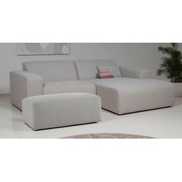 Ecksofa Inosign "Koa,228cm, L-Form, Modulsofa, Webstoff, Cord, Struktur, Chenille", beige, B:228cm H:88cm T:159cm, 62% Polypropylen, 32% Polyester, Sofas, Ecksofa, Designsofa, Set, Hocker inklusive, weicher Lounge-Sitzkomfort
