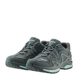 Wanderschuh Lowa "GORGON GTX WS", Damen, Gr. 42, grau (graphit, jade), Synthetik, Textil, Schuhe Wanderschuh, wasserdicht, winddicht,atmungsaktiv dank GORE-TEX Membrane