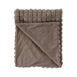 Tagesdecke Kayoom "Decke Spa Essence 125", taupe, B:150cm L:200cm, Polyester, Tagesdecken, Tagesdecke