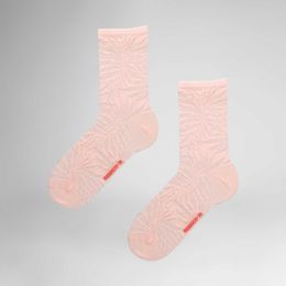Socken Hudson "Socke Palm", Damen, Gr. 35-38, beige (milkshake pink 0564), Obermaterial: 82% Baumwolle CO. 15% Polyamid PA. 3% Elasthan EL., Socken Socken