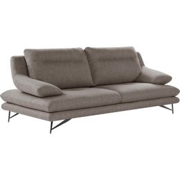 2-Sitzer Calia italia "Cezanne, italienisches Designsofa mit erstklassigem Sitzkomfort", grau (34 sabbia), B:180cm H:90cm T:109cm, Sofas, 2-Sitzer, wahlweise mit Sitztiefenverstellung