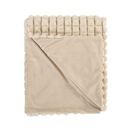 Tagesdecke Kayoom "Decke Spa Essence 125", beige, B:150cm L:200cm, Polyester, Tagesdecken, Tagesdecke