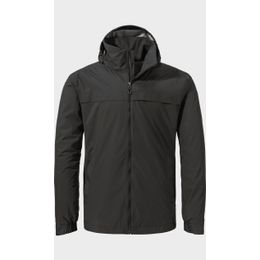 Sch&ouml;ffel Outdoorjacke SCH&Ouml;FFEL "Jacket Style Bohorok MNS", Herren, Gr. 54, schwarz (9990, schwarz), Oberstoff: 100% Polyester; (Membran: Thermoplastisches Polyurethan); Futter: 100% Polyester, regular fit, hoch geschlossener Ausschnitt, Jacken Outdoorjacke